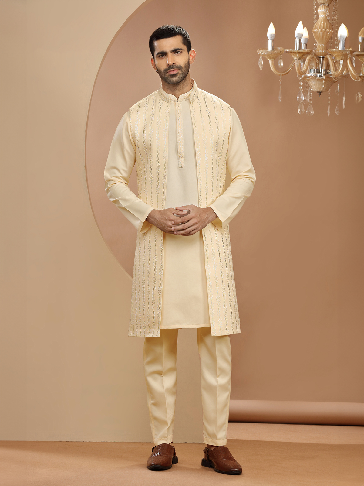 Cream Color Dress For Men