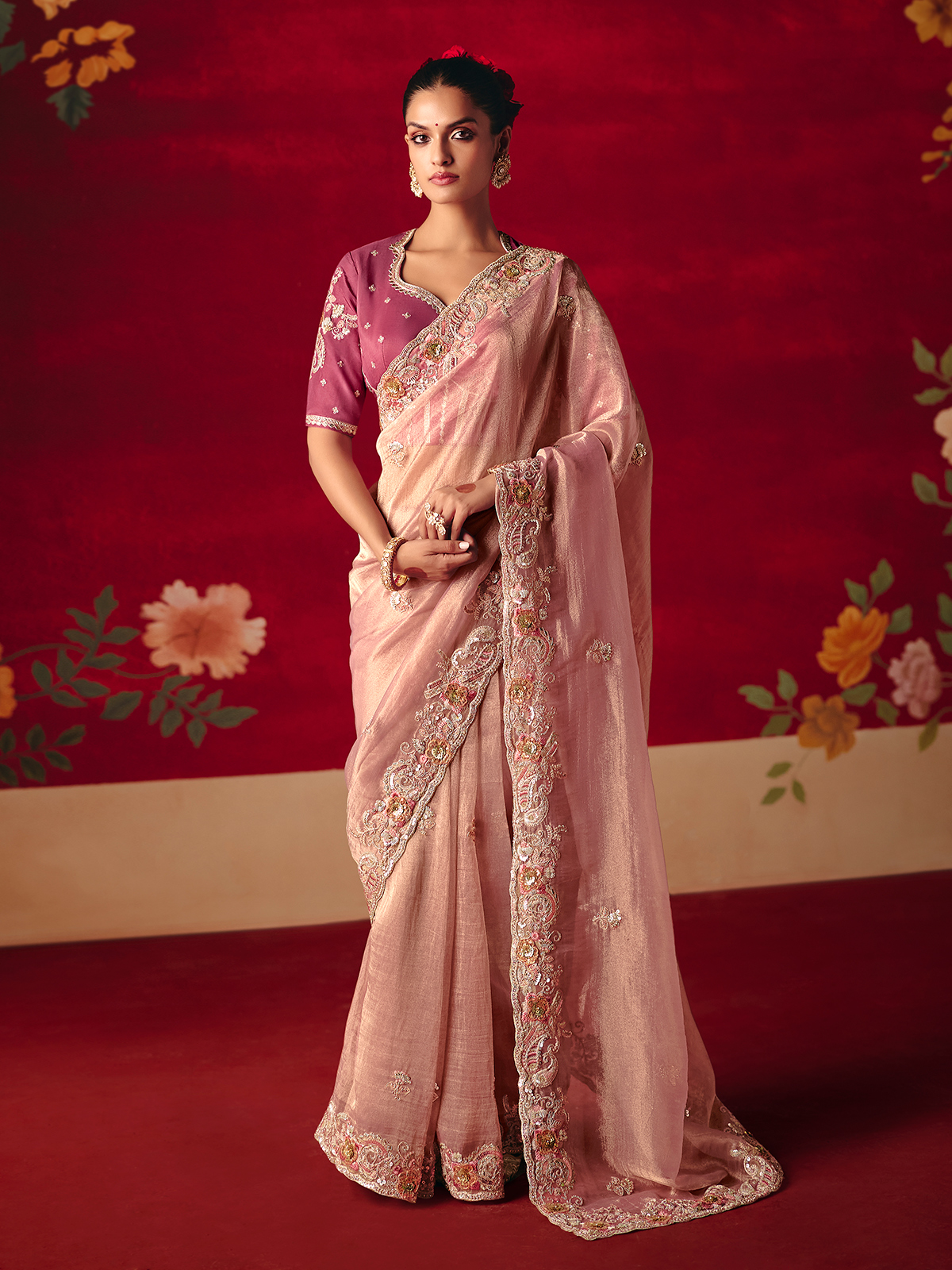 sarees for reception function