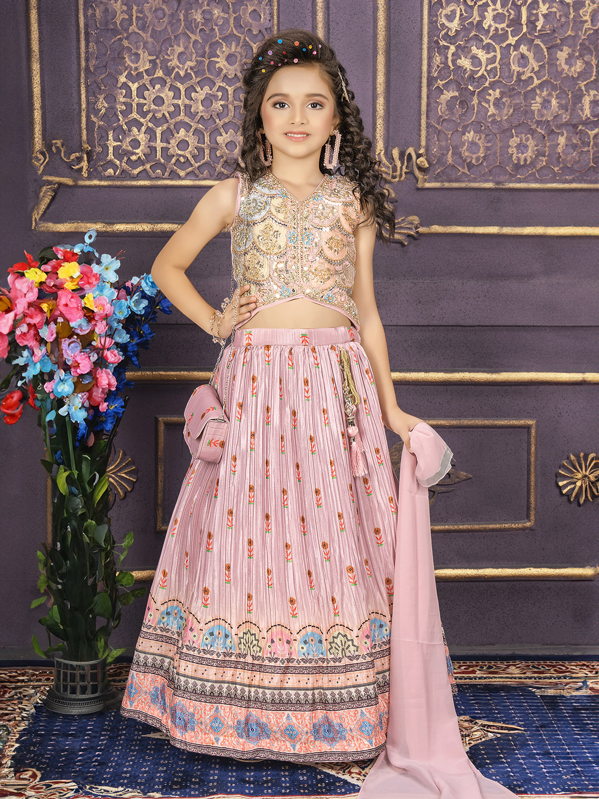 Buy 1 to 14 years Girls Party Wear Lehenga Choli United Kingdom