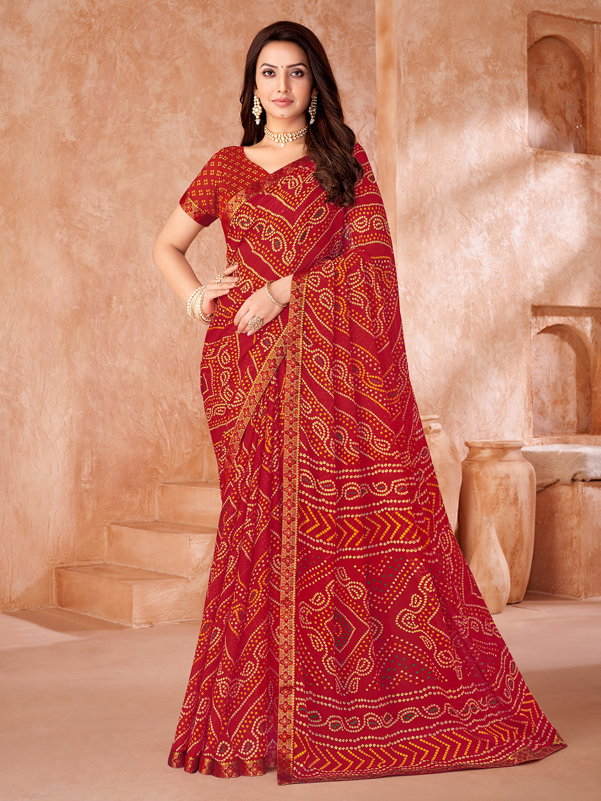 red saree uk
